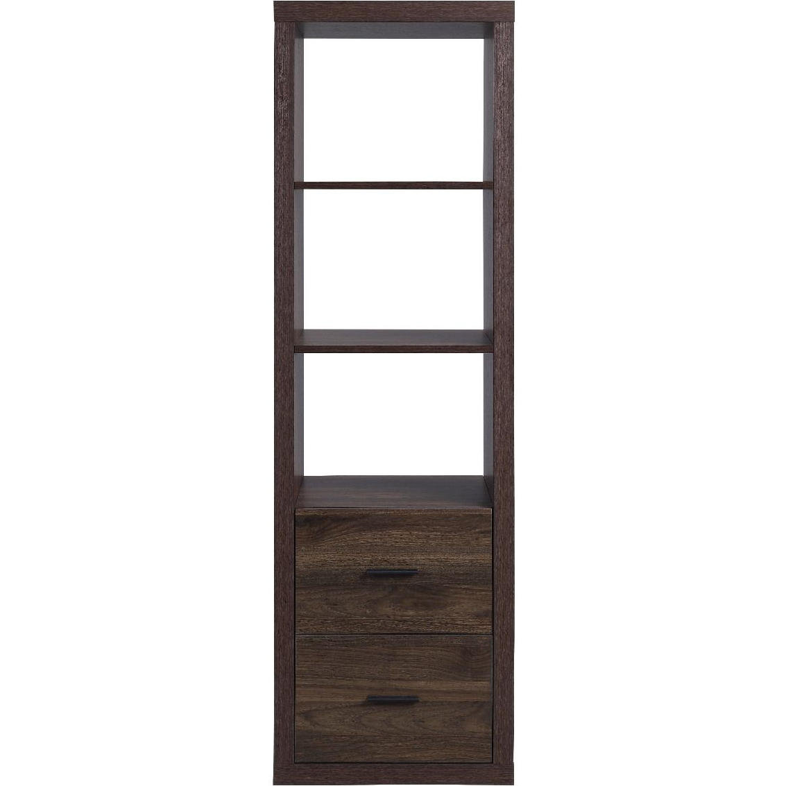 Loon Peak® Pier Cabinet Bookcase Modular Side Pier In Walnut Finish ...