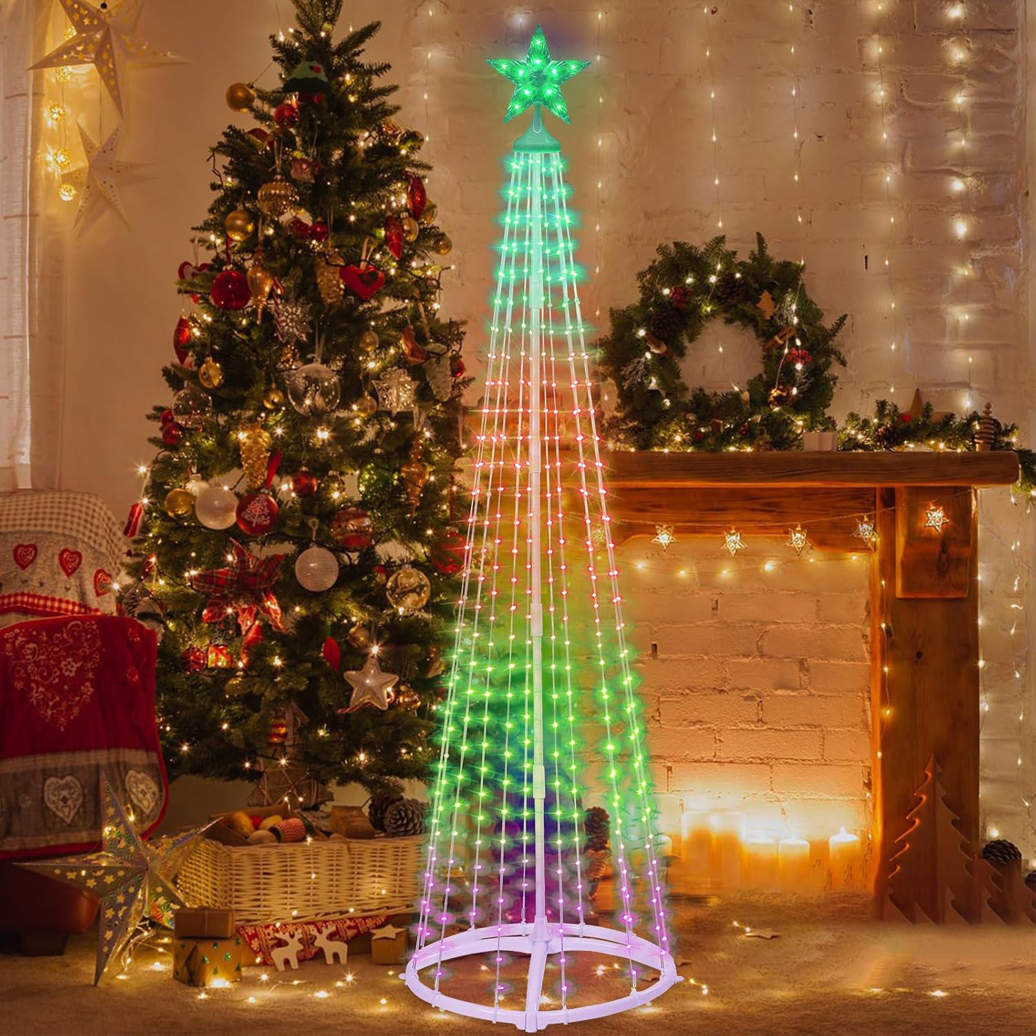 The Holiday Aisle® 6ft Christmas Tree-lighted Christmas Tree Portable ...