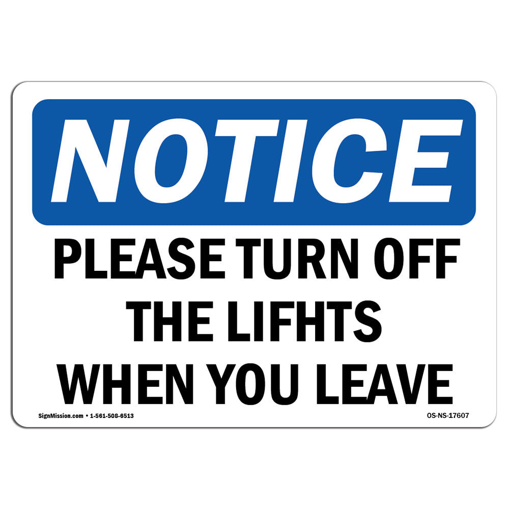 SignMission Please Turn Off the Lights When You Leave Sign | Wayfair