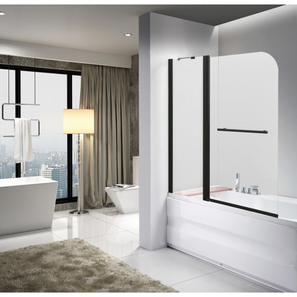 Espace Habitation GBI 47.2'' - 48'' W x 55'' H Semi-Frameless Tub Door ...