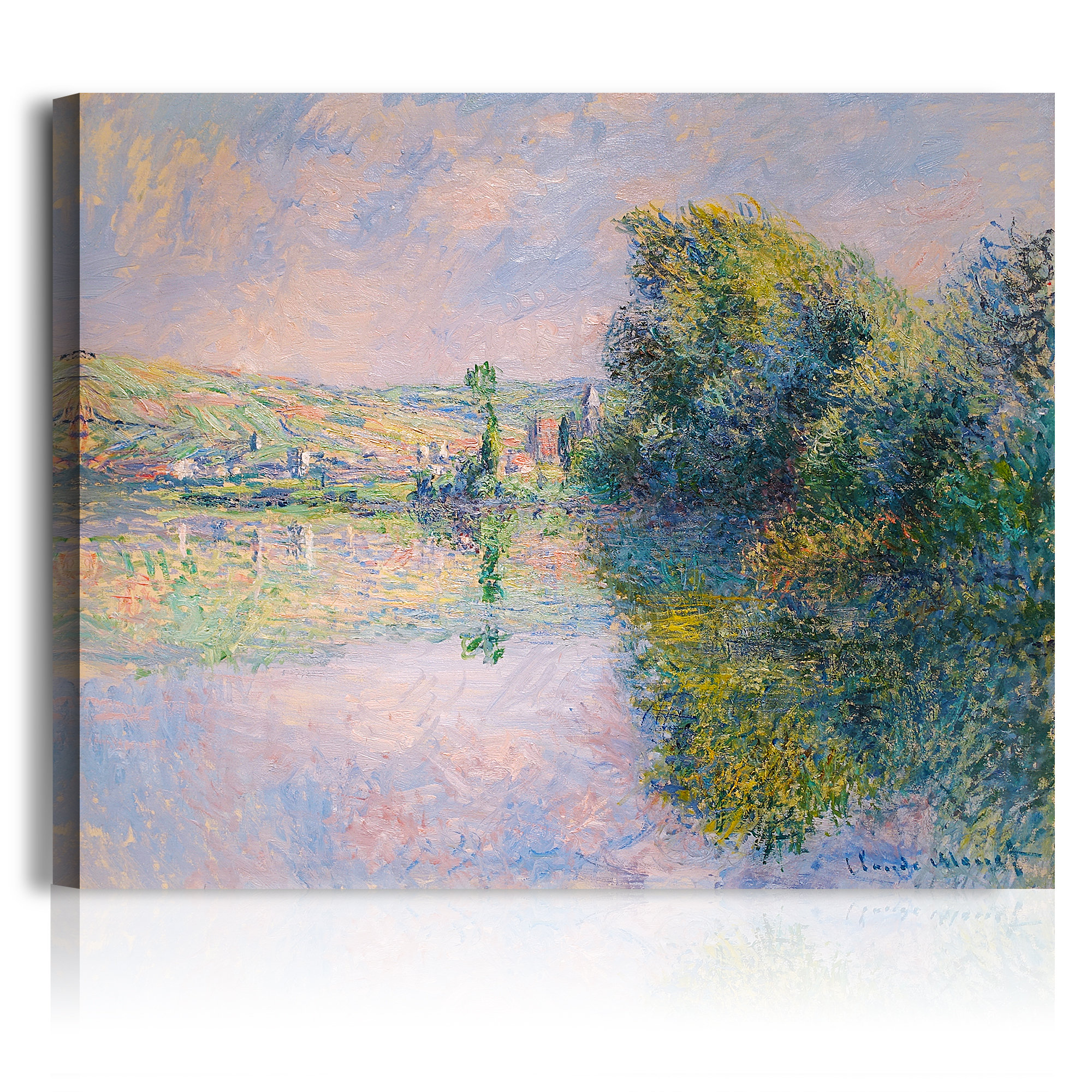 Vault W Artwork Monet Collection The Seine At Vetheuil by Claude Monet ...