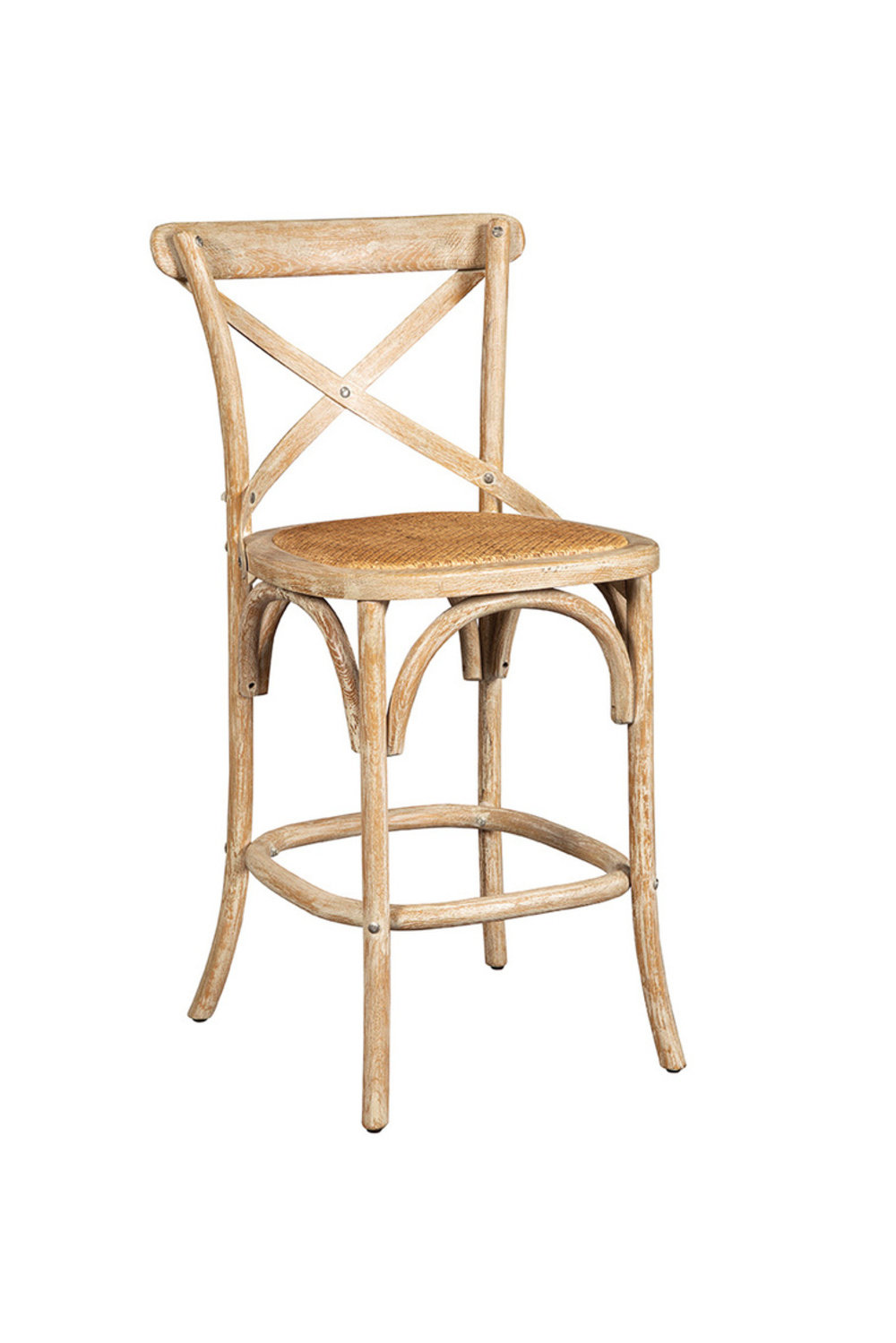 House of Hampton® Jasminda 24'' Counter Stool with Solid Wood Frame ...