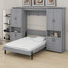 Hokku Designs Murphy Bed With Dual Sliding Storage Cabinets, Hidden ...