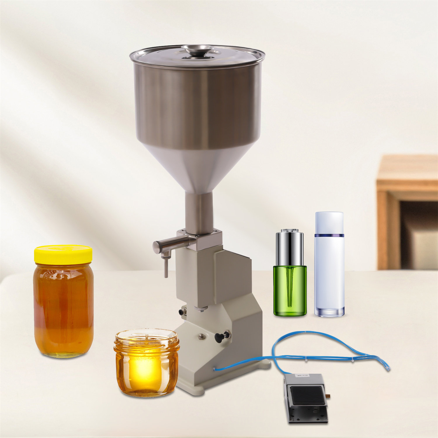 YINXIER Pneumatic Paste Liquid Filling Machine Bottle Filler Machine ...