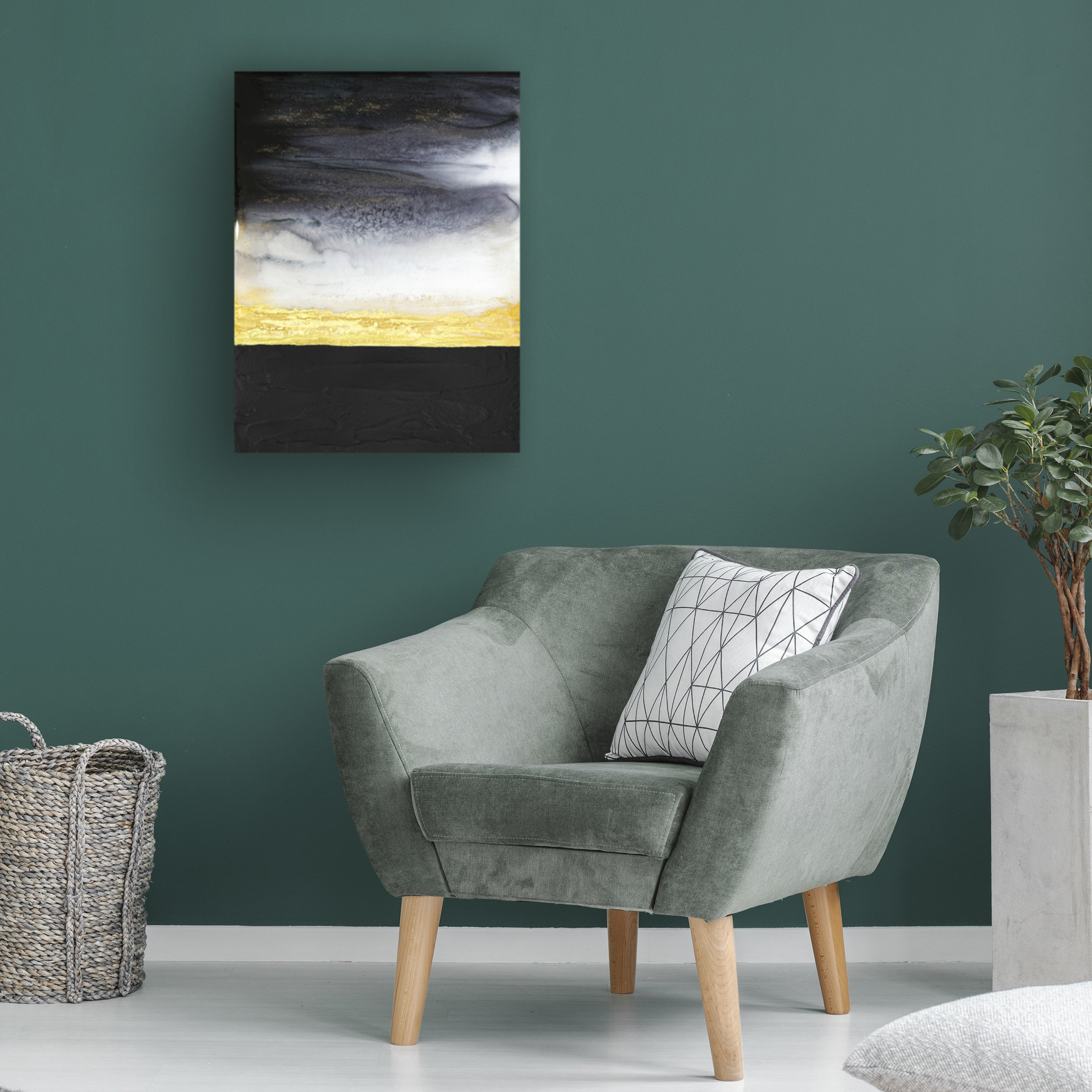 Wade Logan® Modern & Contemporary Noir And Gold | Wayfair