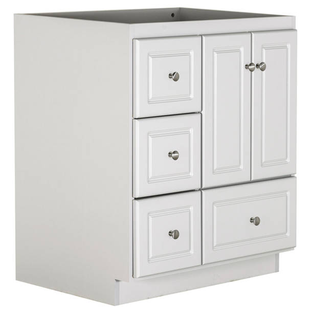 Highland Dunes Cheever Drawer Bank Shaker 12" Bathroom Vanity Base Only ...