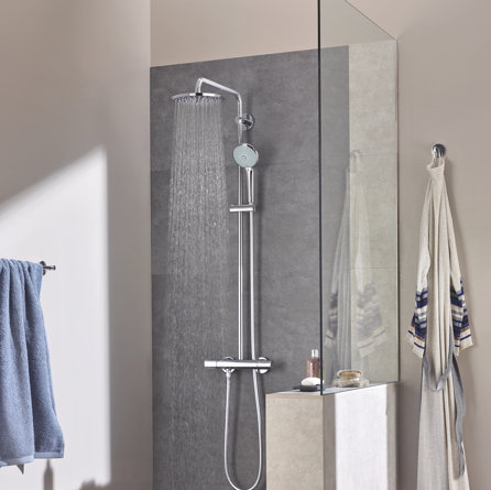 Grohe GROHE Euphoria System 210 Shower system with thermostat for wall ...