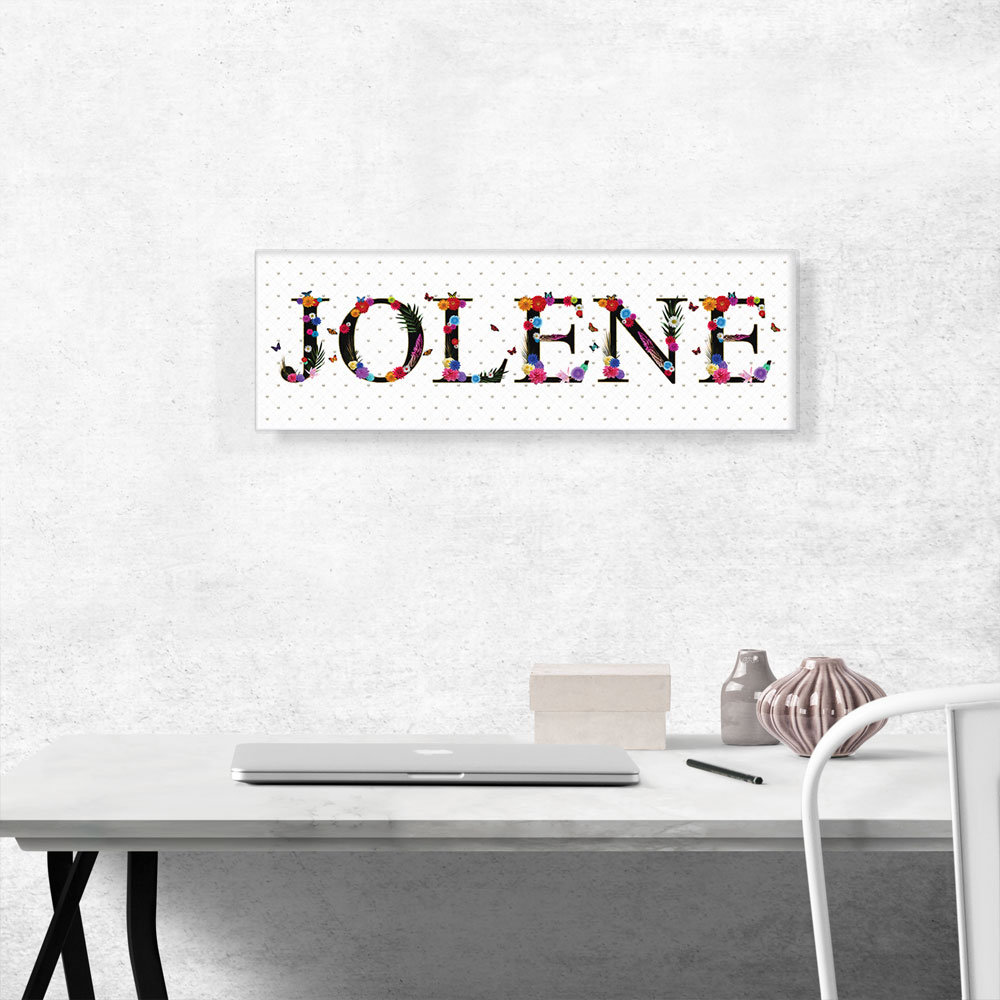 ARTCANVAS JOLENE Girls Name Room Decor Canvas Art Print - Wayfair Canada