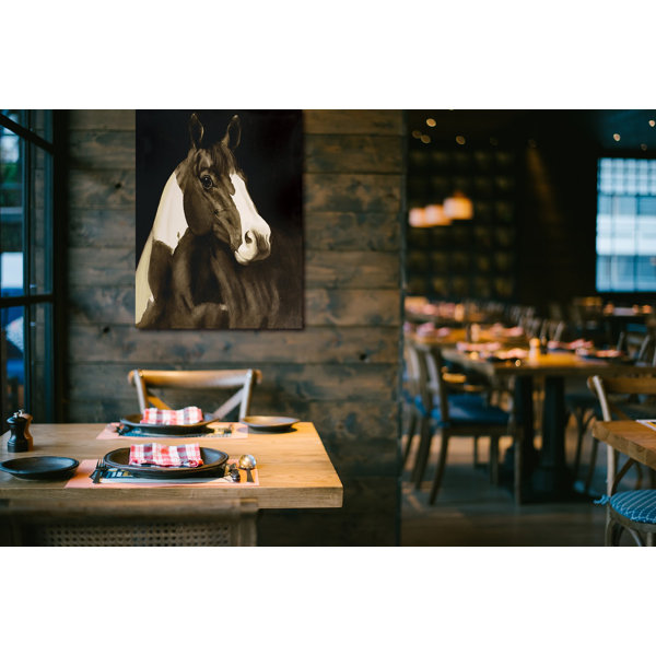 Union Rustic 'Montana Horse I' Oil Painting Print on Wrapped Canvas ...
