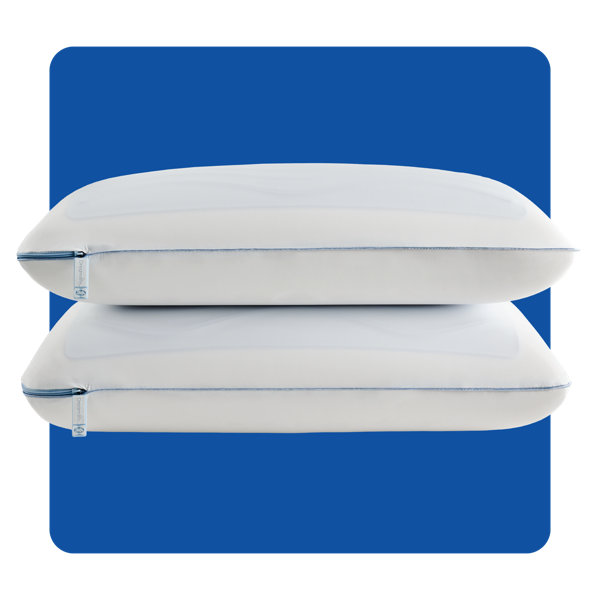 Sealy Dreamlife Memory Foam Gel Medium Firm Pillow, Standard - Dual ...
