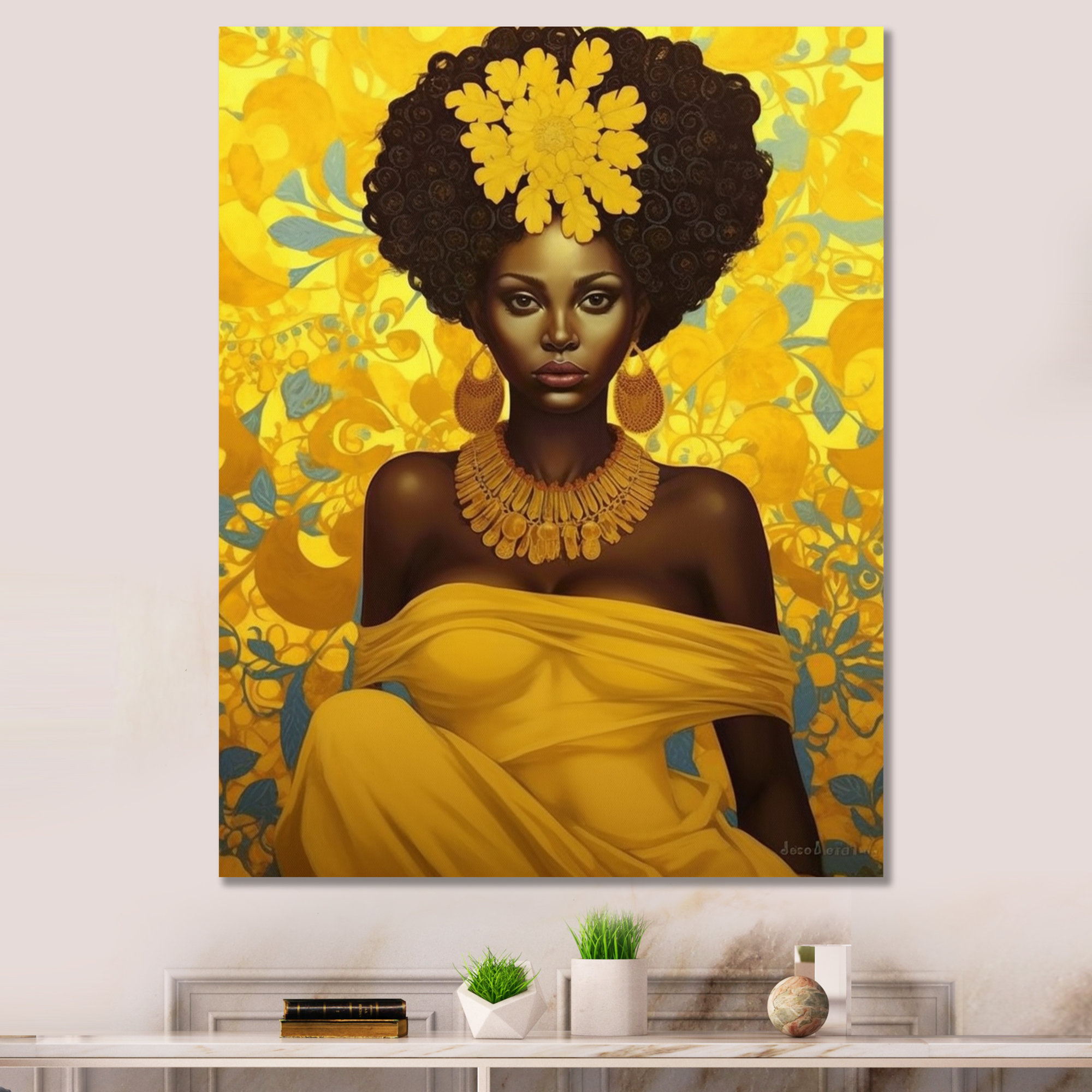 Winston Porter Orisha Oshun African Goddess In Yellow I | Wayfair