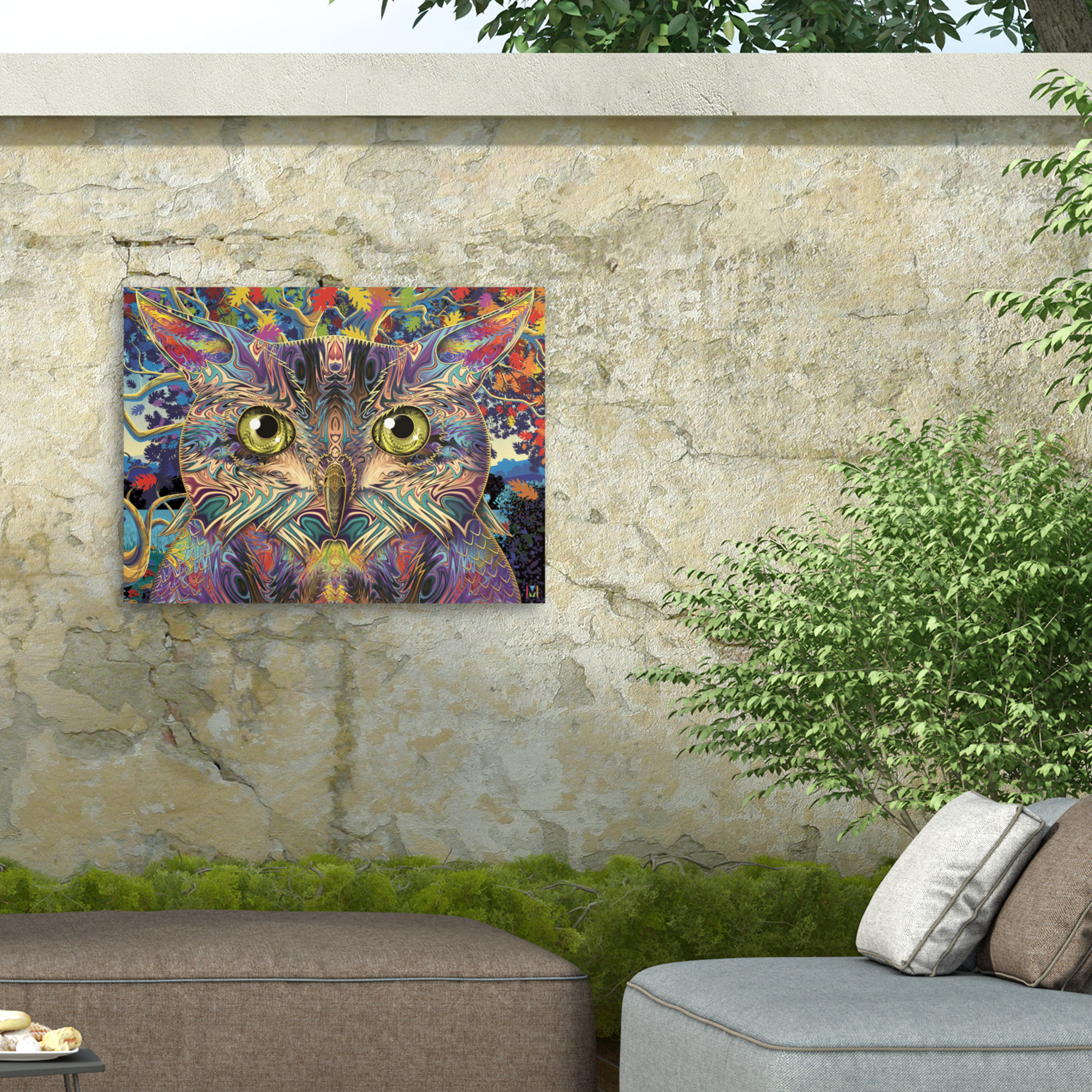 Winston Porter Michael David Ward Owl Magic Outdoor Canvas - Wayfair Canada