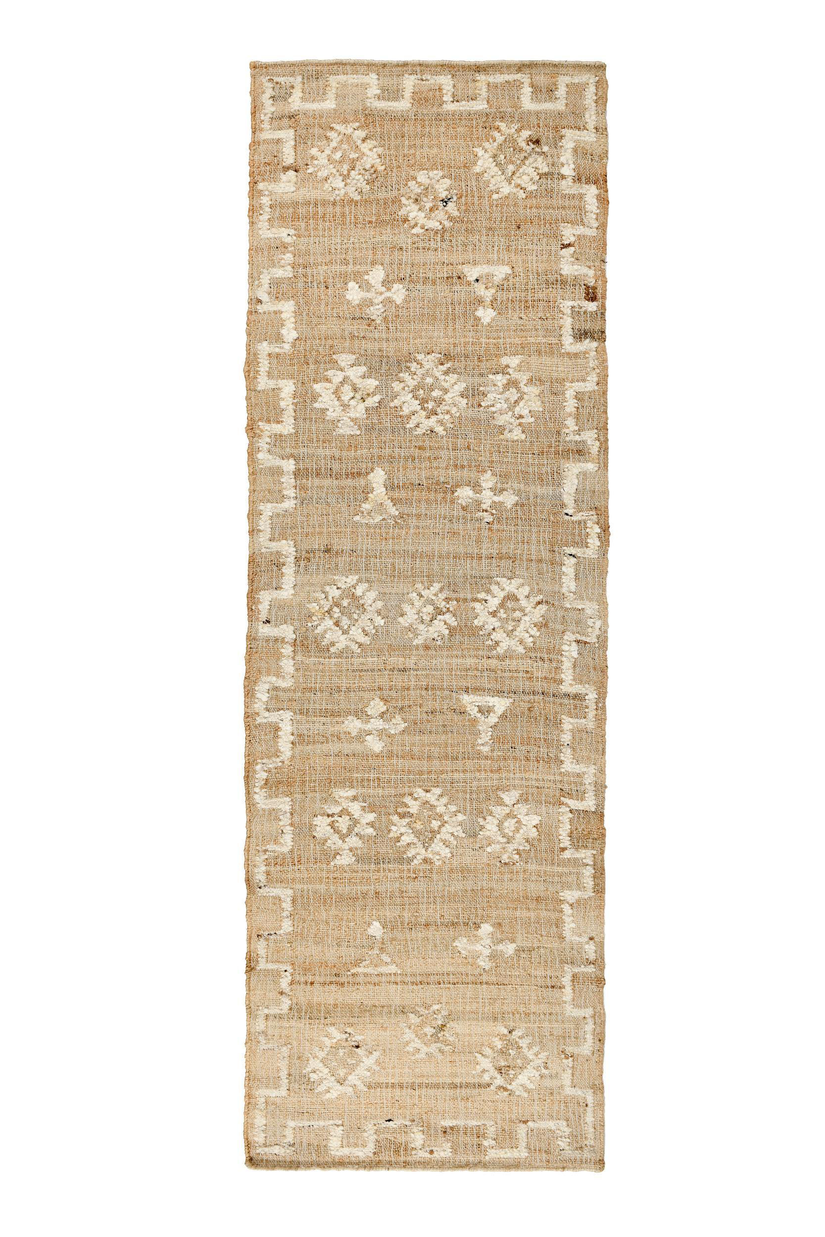 Villa by Classic Home Reposa 2.6'x8' Jute Blend Handwoven Sustainable ...
