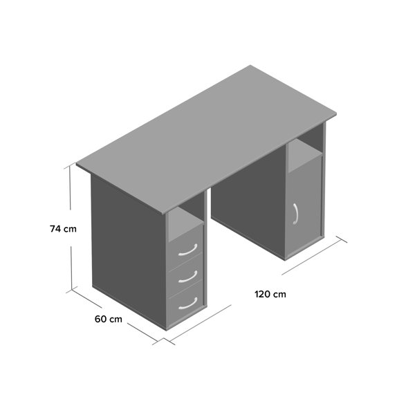 Wade Logan Navarro Computer Desk & Reviews | Wayfair.co.uk
