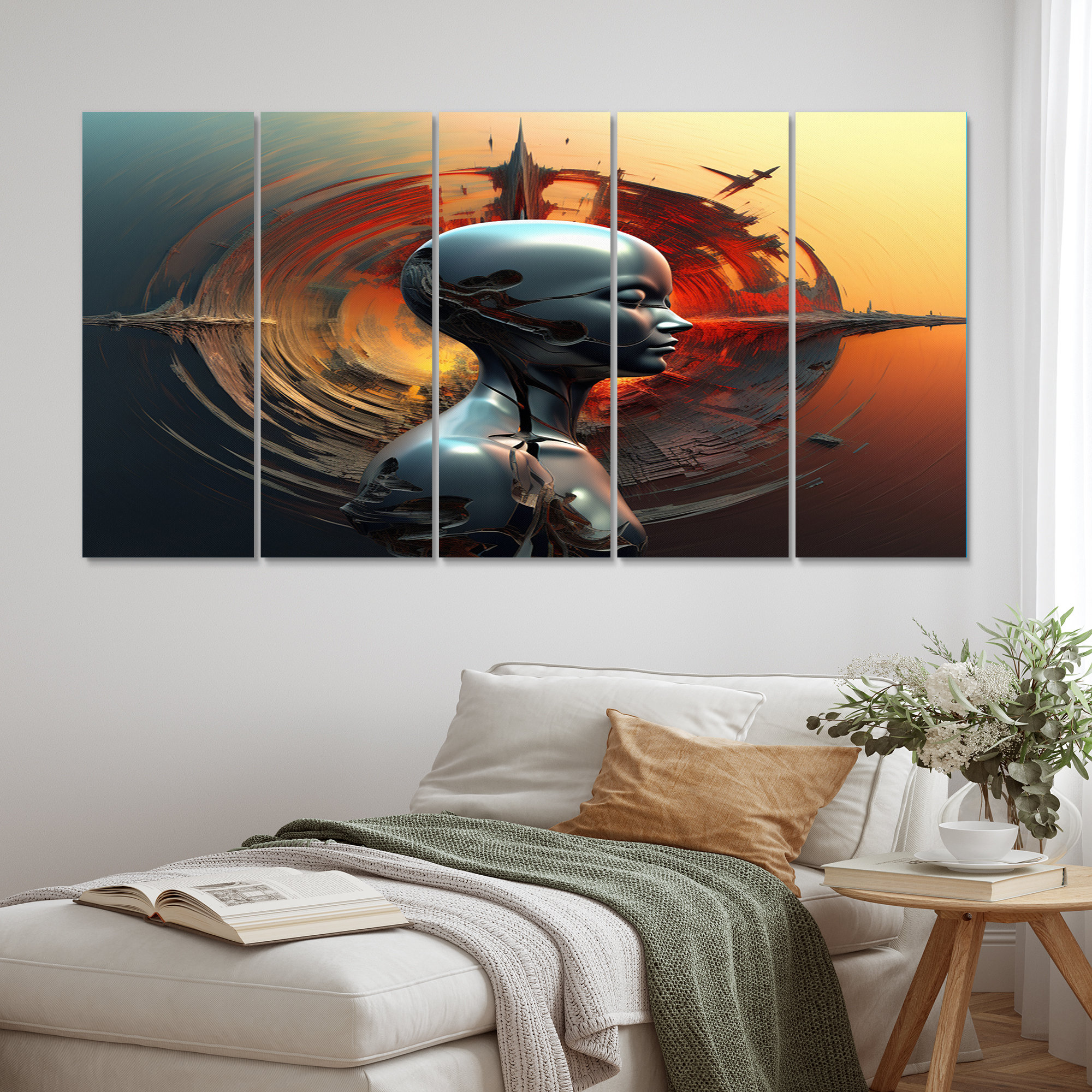 Wrought Studio A.I. Robot Dreams Of Singularity - Robot Wall Decor - 5 ...