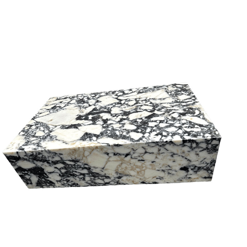 BETACH Genuine Marble Block Coffee Table - Calacatta Gold Marble | Wayfair
