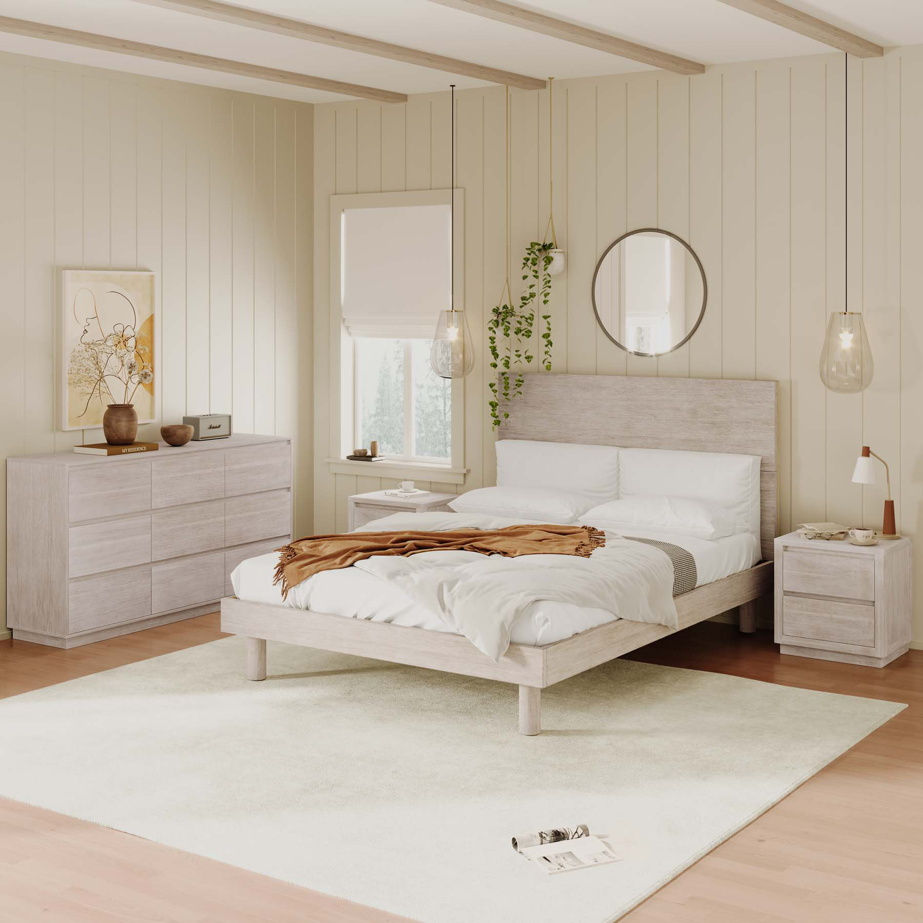 Ivy Bronx Platform 4 Piece Bedroom Set | Wayfair