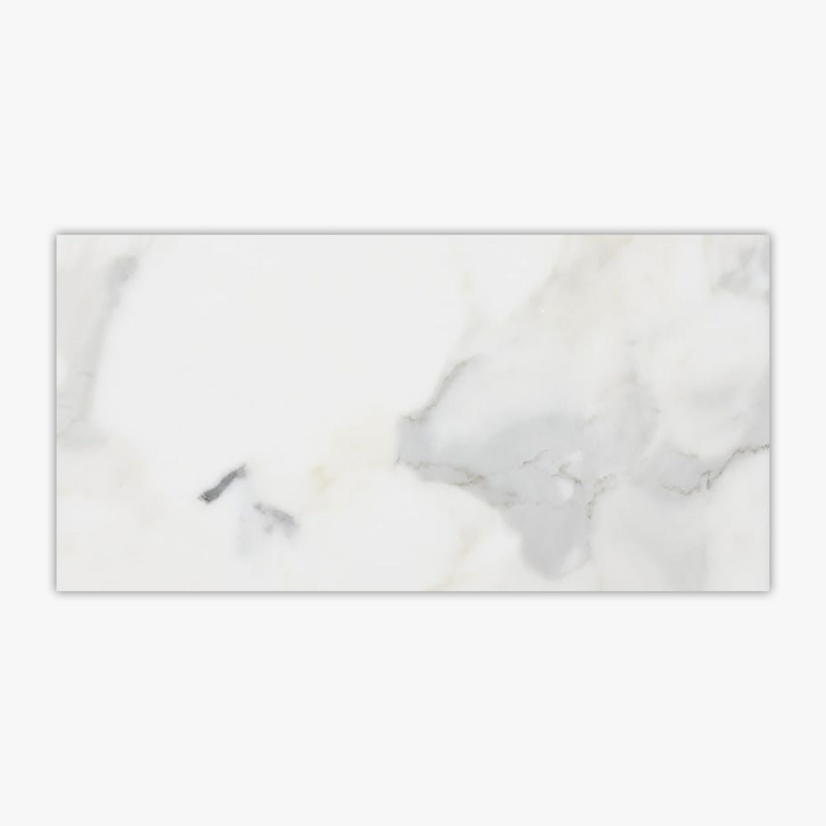Calacatta Tile 18" x 36" Marble Look Wall & Floor Tile | Wayfair