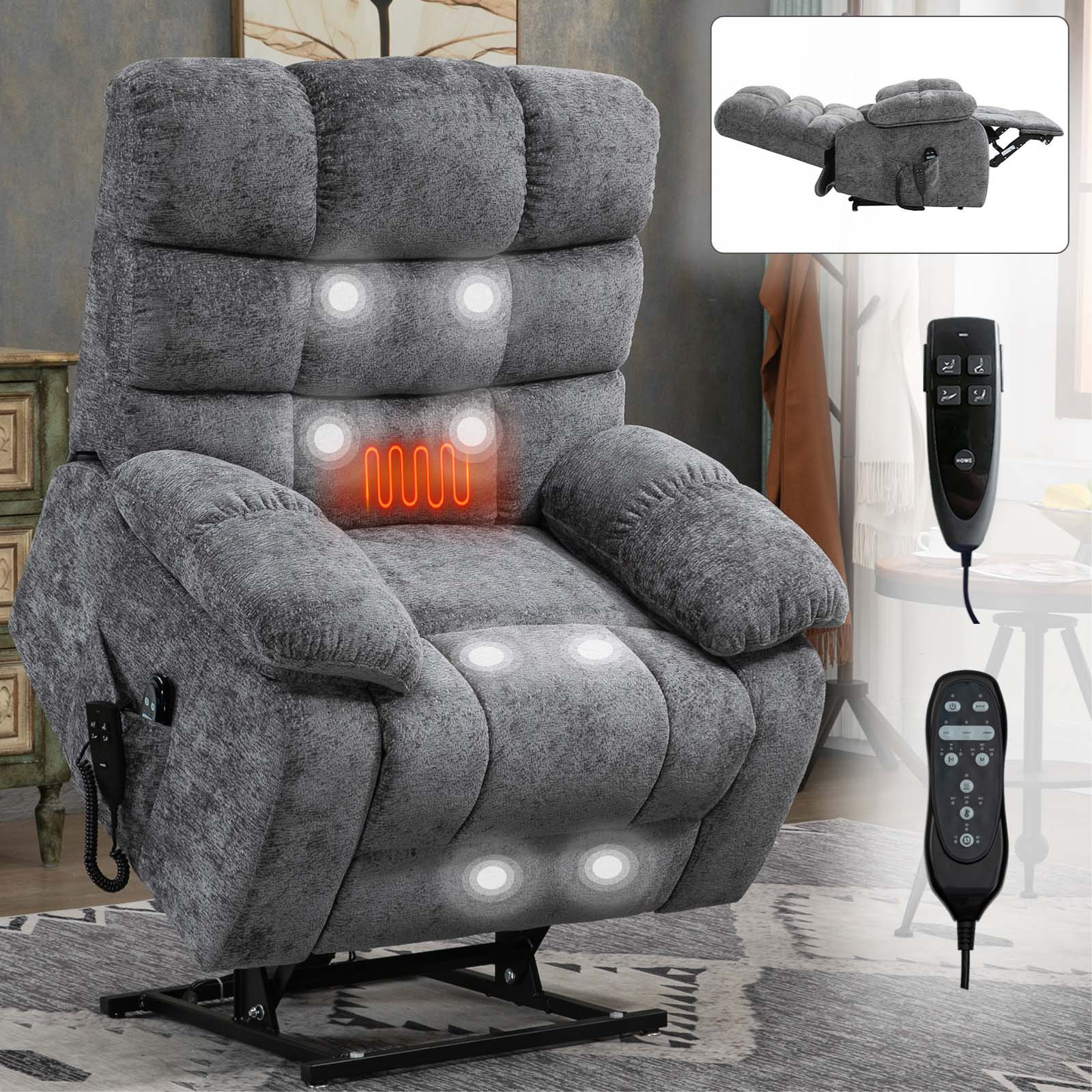 Latitude Run® Electric Power Lift Recliners with Power-Remote | Wayfair