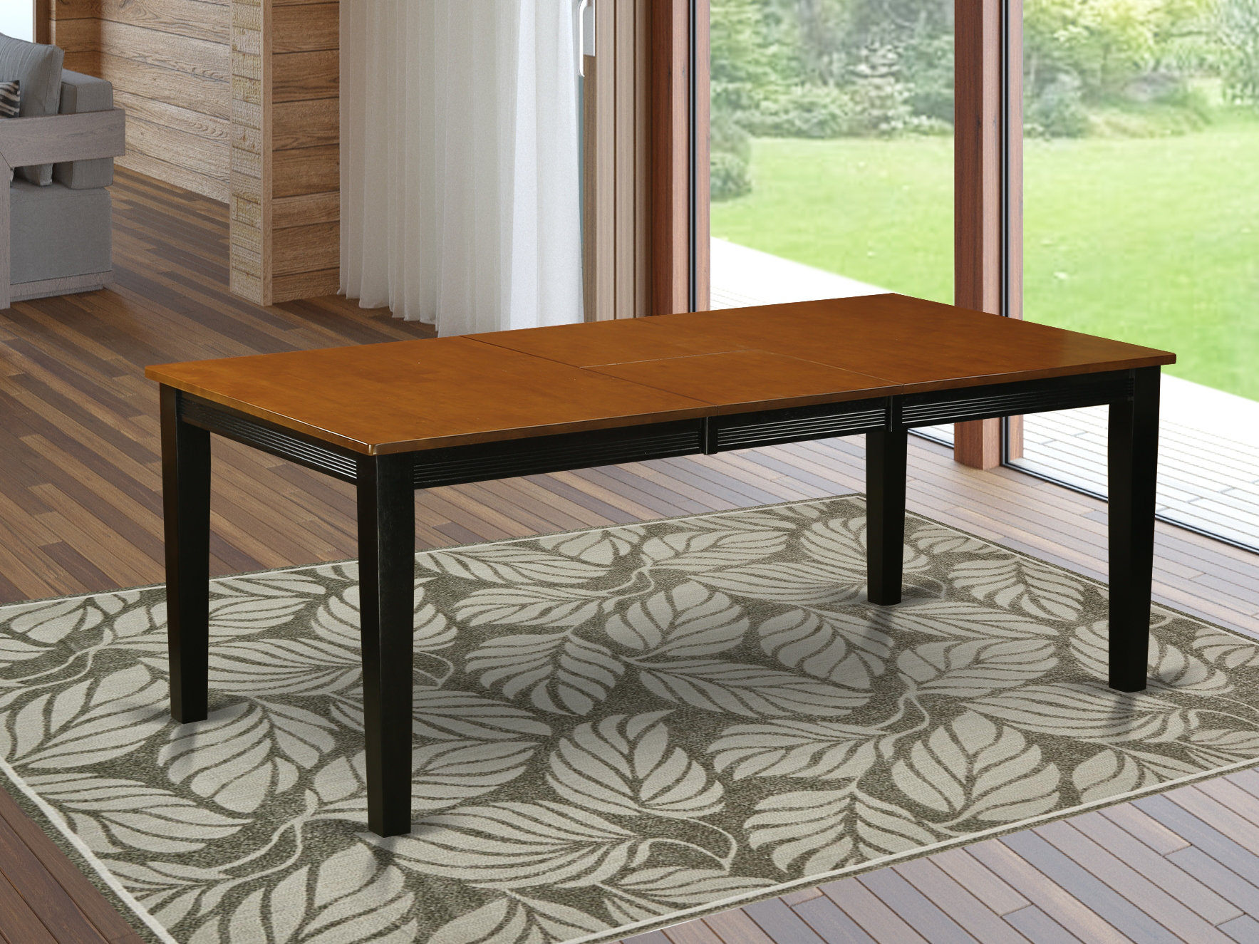 Red Barrel Studio® Loraine Butterfly Leaf Rubberwood Solid Wood Dining ...