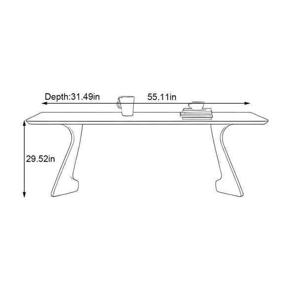 Orren Ellis Gateville Rectangular Dining Table | Wayfair