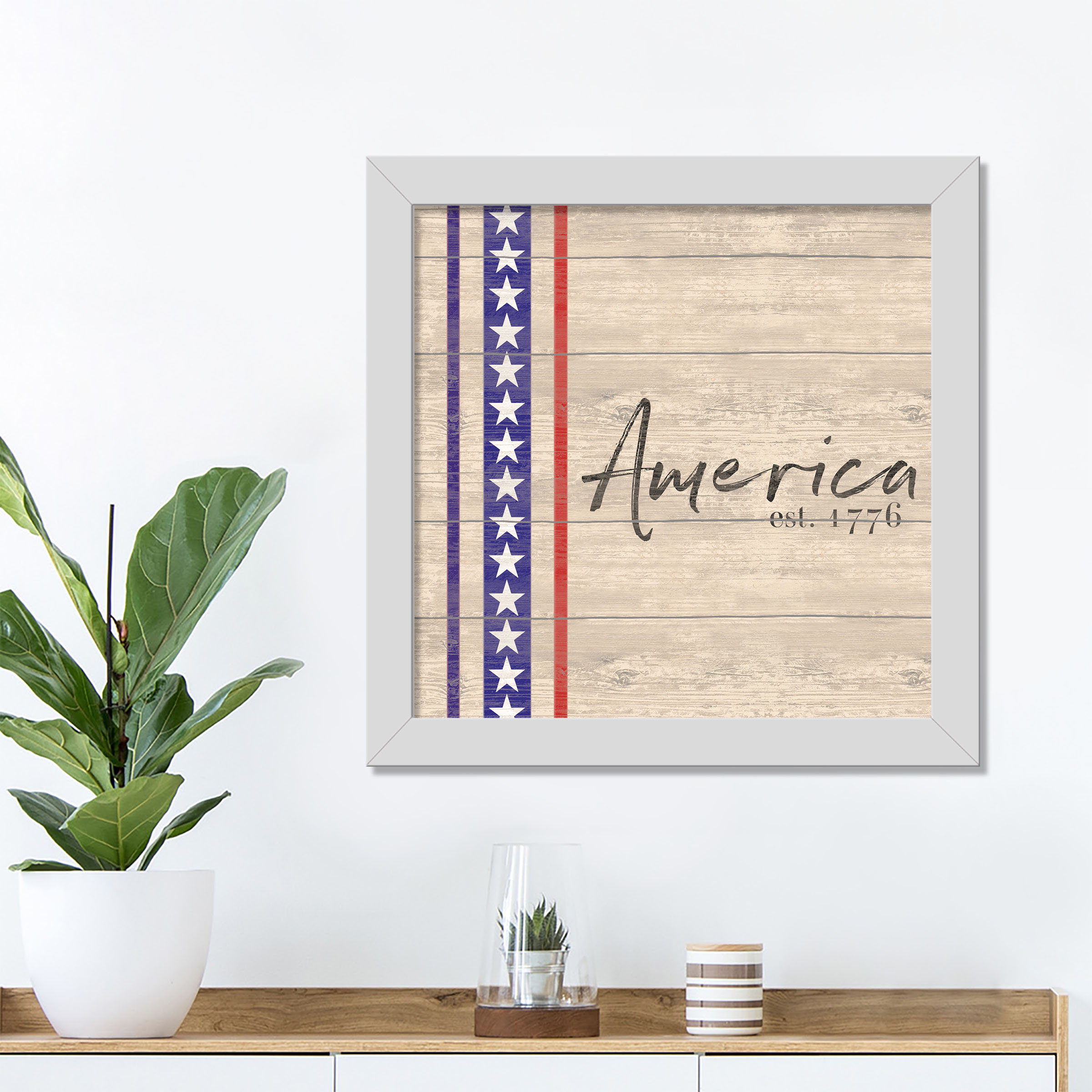 August Grove® Established 1776 - Picture Frame Graphic Art | Wayfair