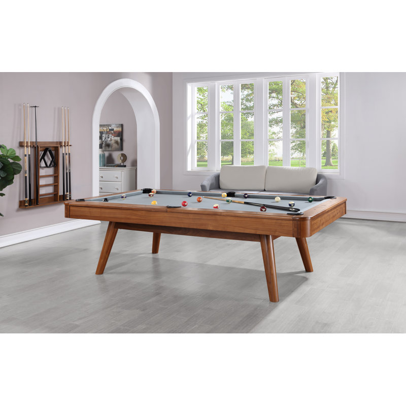 HB Home Elton Slate Pool Table in Walnut Mist with Professional ...