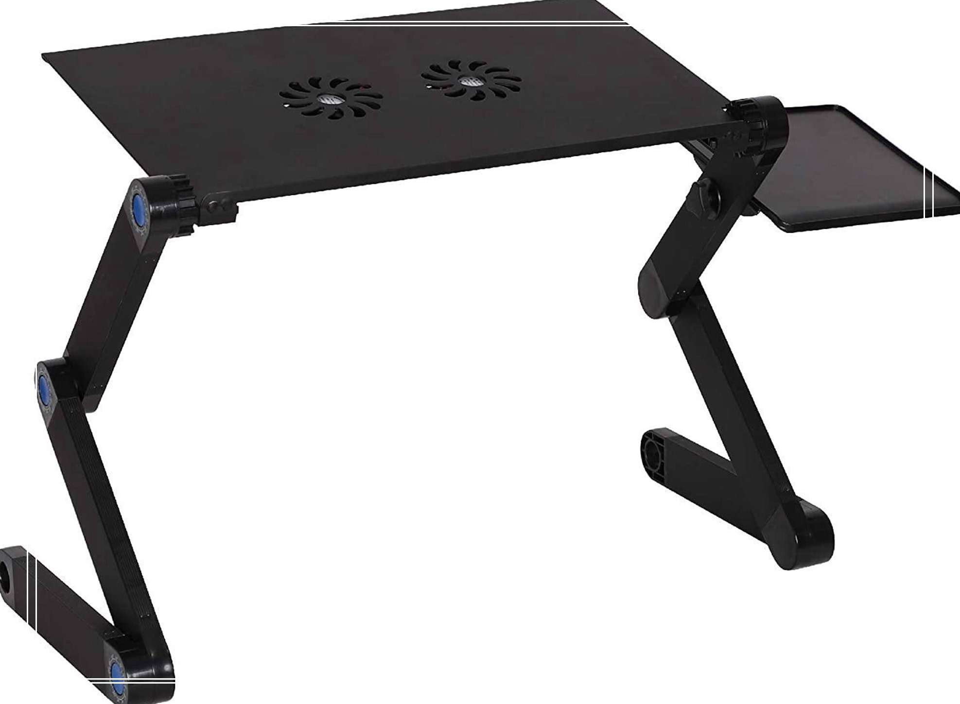 17 Stories Portable Foldable Aluminum Laptop Desk with Advanced Cooling ...