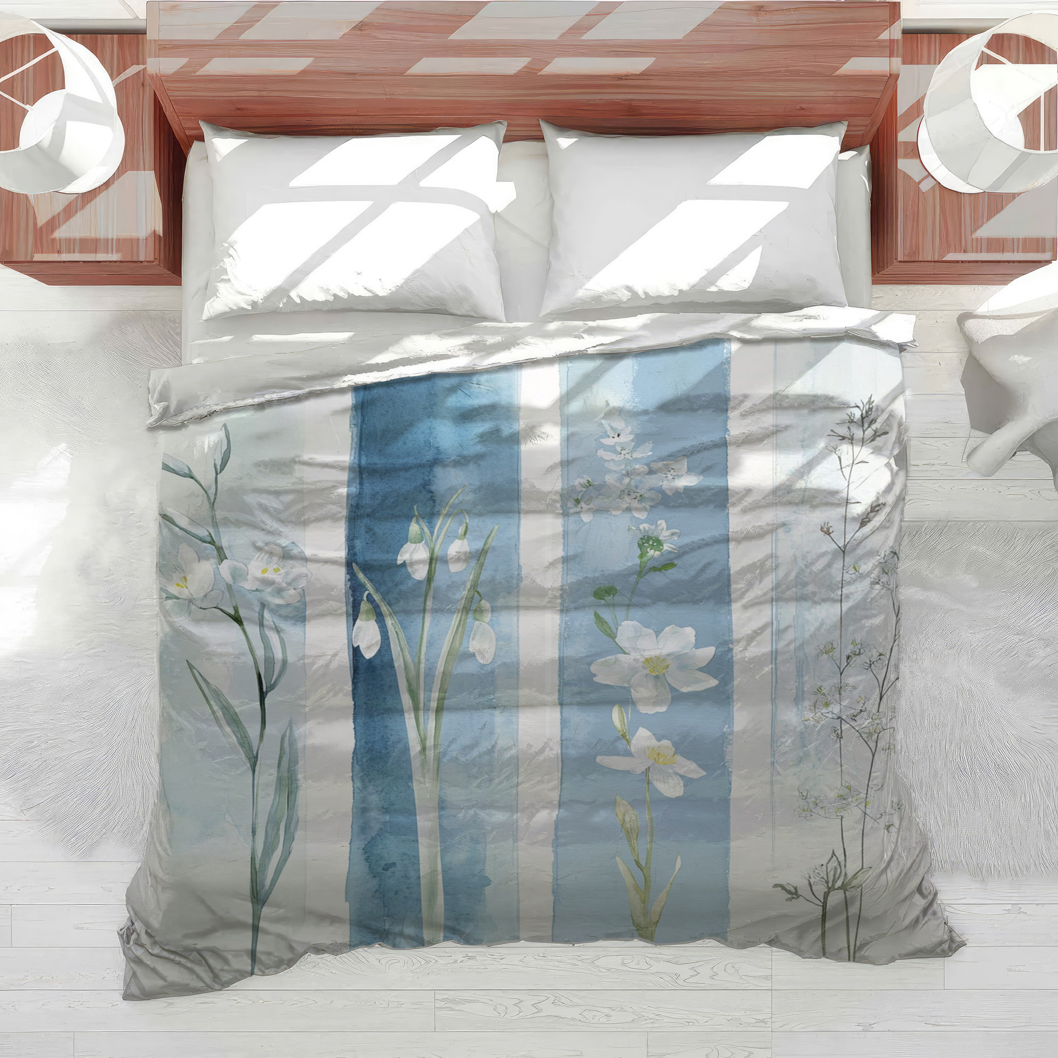 VisionDecor Floral Bedding Nature Comforter Shabby Chic | Wayfair