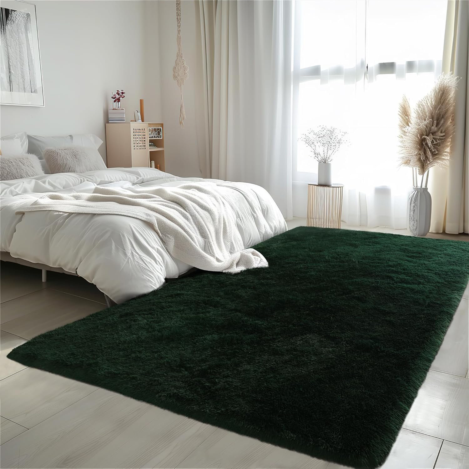 Mercer41 3X5 Feet Green Rug Bedside Dorm Area Rug College Essentials ...