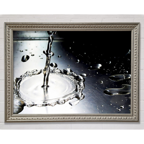 Highland Dunes Metal Water Splash Framed Print | Wayfair.co.uk