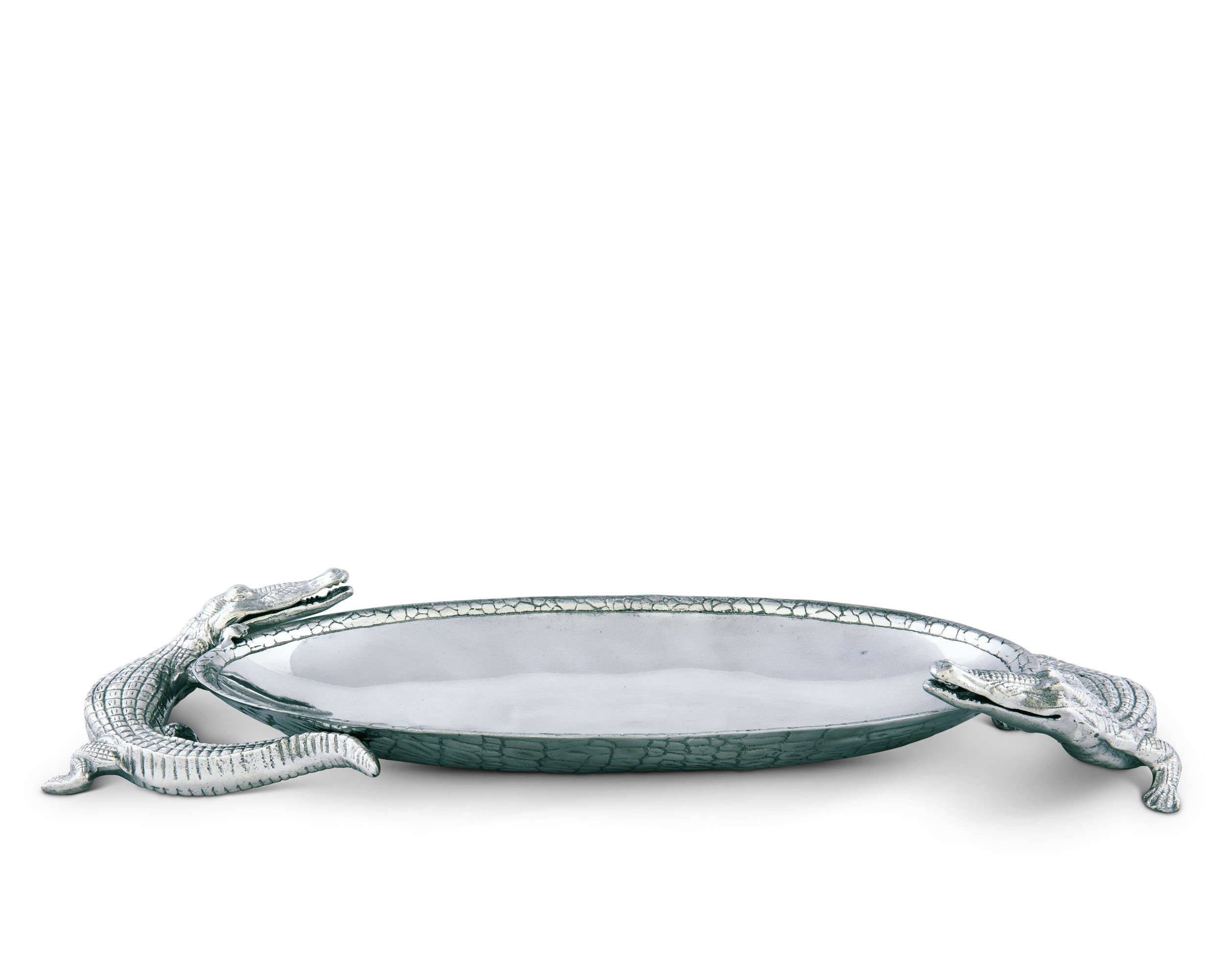 Arthur Court Designs Alligator Ottoman/Coffee Table Tray & Reviews ...
