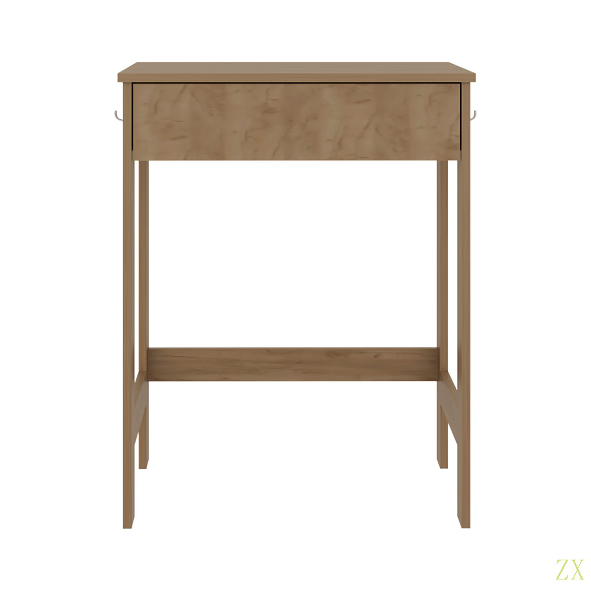 Latitude Run® Hills Computer Desk With 2 Side Shelves And Spacious ...