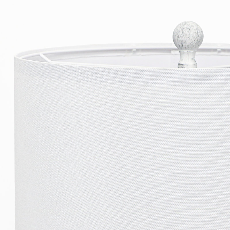 Gracie Oaks Berendine 23" Metal, Glass Night Light, Coastal Table Lamp ...