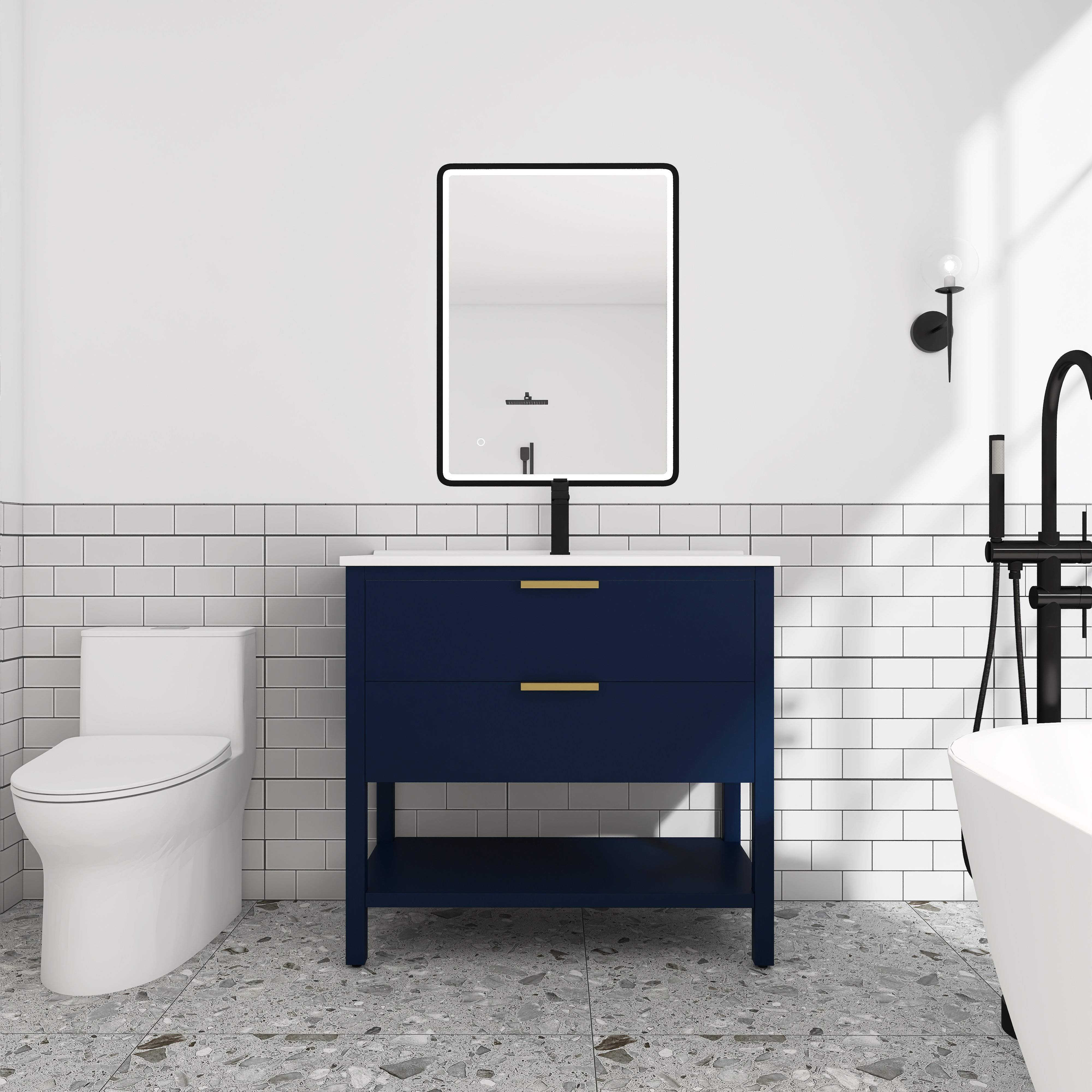 Ebern Designs Yanci 36" Single Bathroom Vanity Set - Wayfair Canada