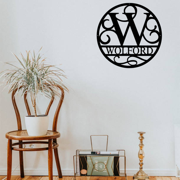 Winston Porter "Fancy Vine" Letter Monogram Wall Decor & Reviews | Wayfair