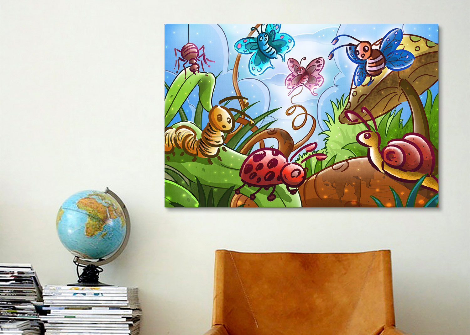 Viv + Rae Leonia 'Cartoon Bugs' - Wrapped Canvas Print & Reviews ...