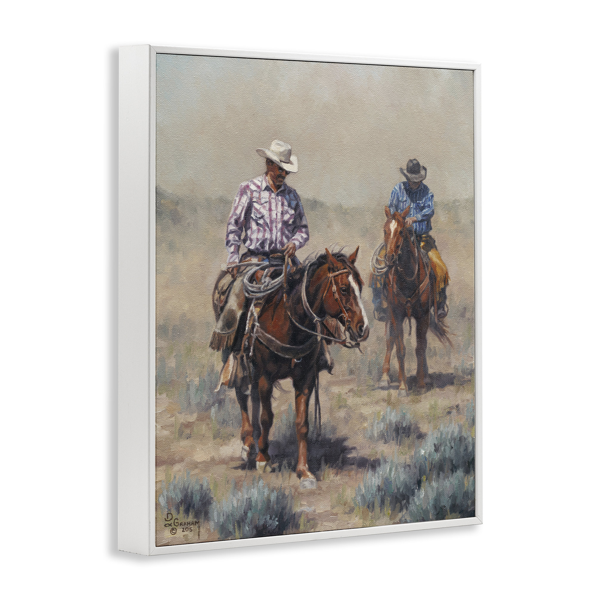 Ophelia & Co. Dust Bowl Cowboys Framed Giclee Art by David Graham | Wayfair
