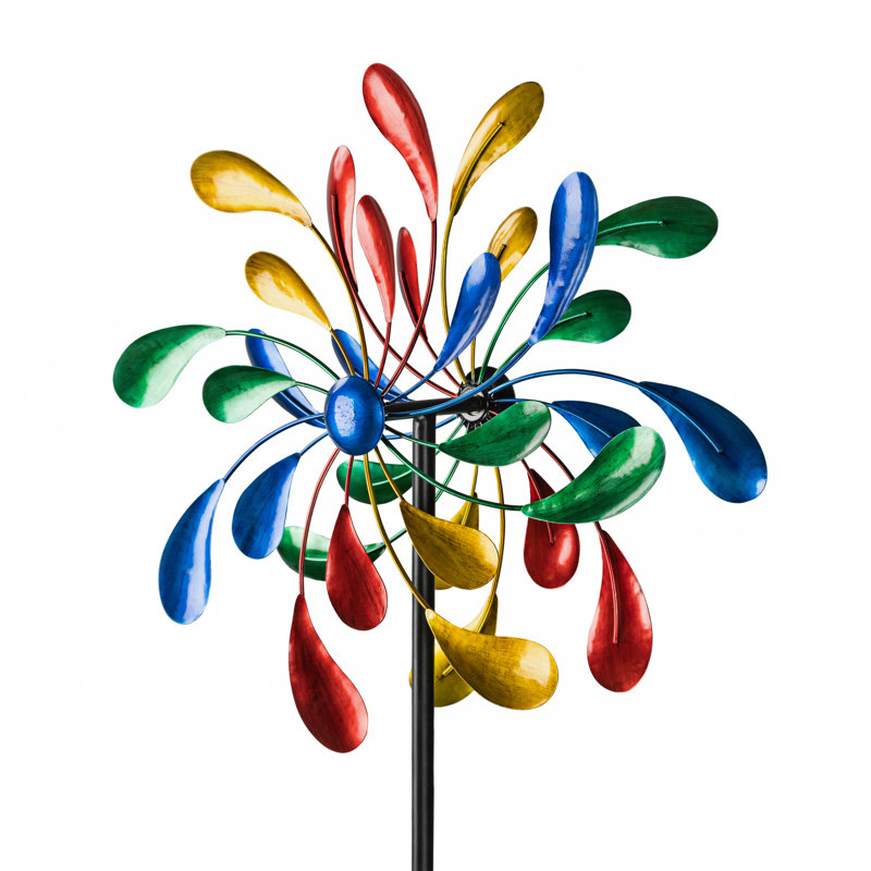 Arlmont & Co. Sauhal Outdoor Kinetic Windmill Sculpture "& Reviews ...
