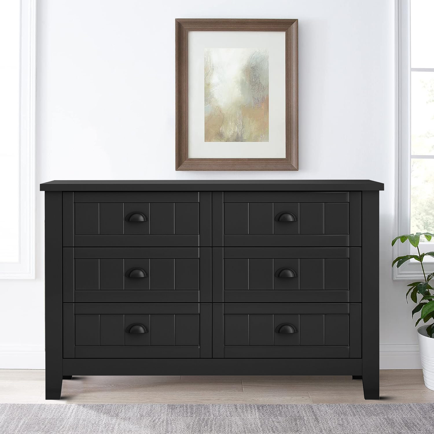 Latitude Run® Kahmyah Classic Horizontal Wooden Dresser - 6 Drawers ...