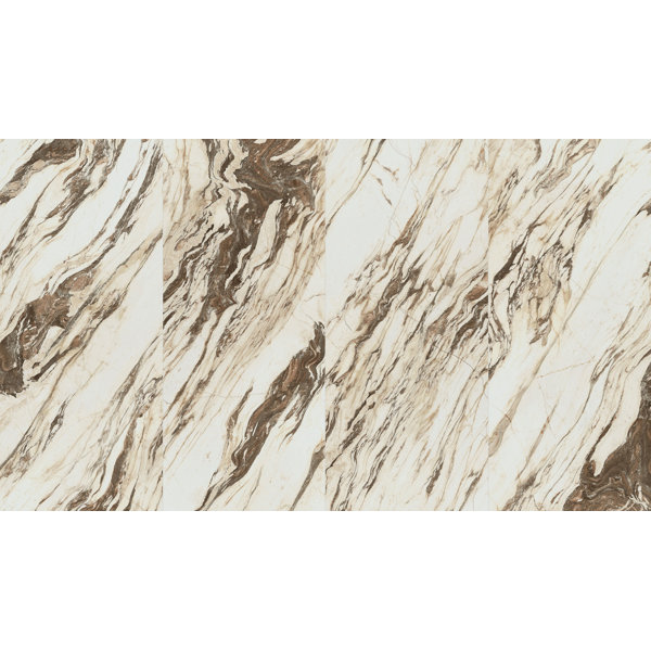 MILE®stone JEM Symphony Red Polished Porcelain Slab Tile for Floor ...