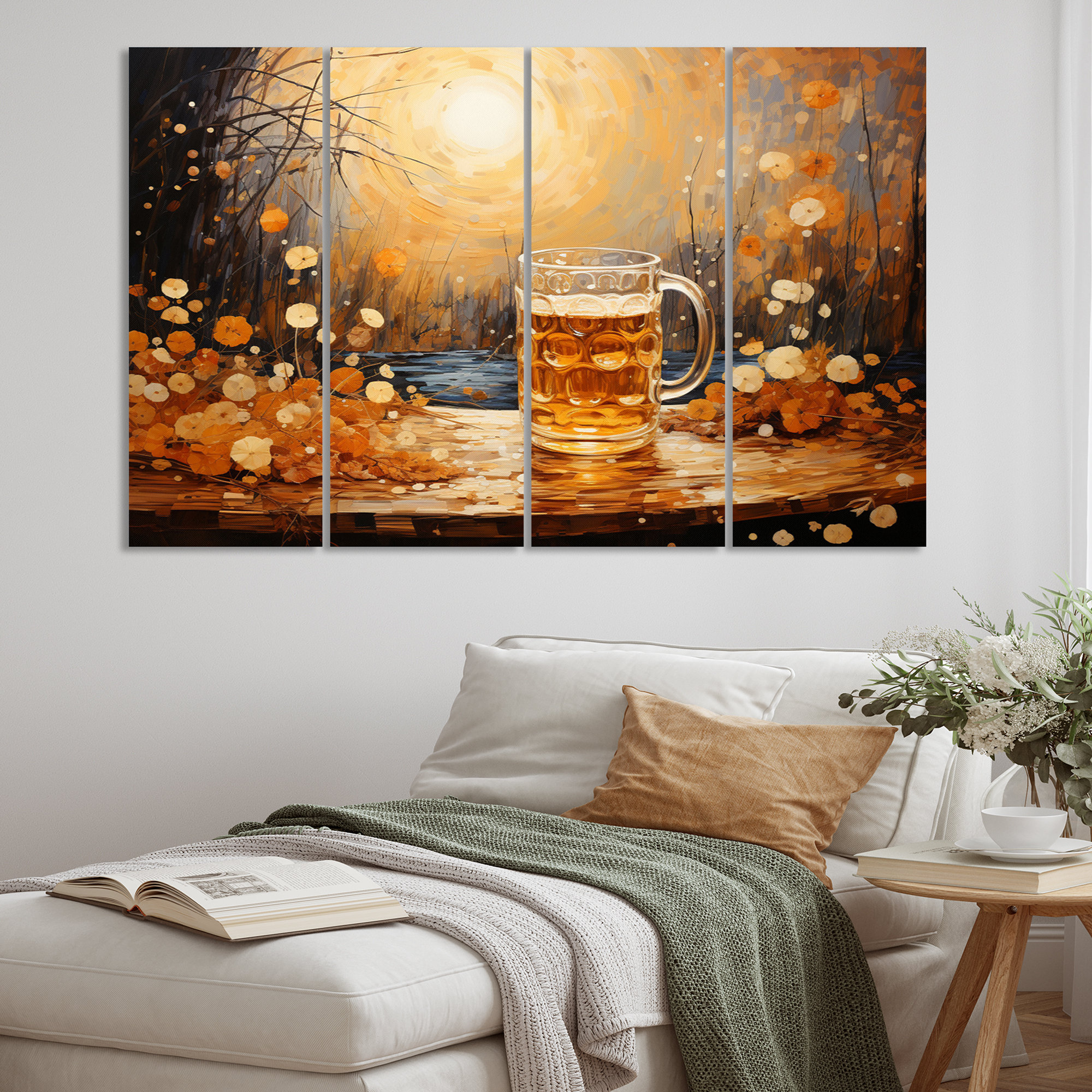 Design Art Beer Golden Brew This II - Food & Beverage Canvas Wall Art ...