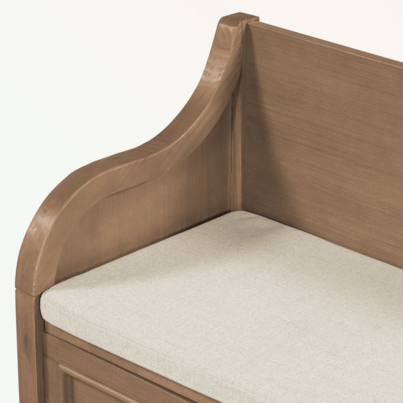 Red Barrel Studio® Marylea Linen Upholstered Storage Bench & Reviews ...