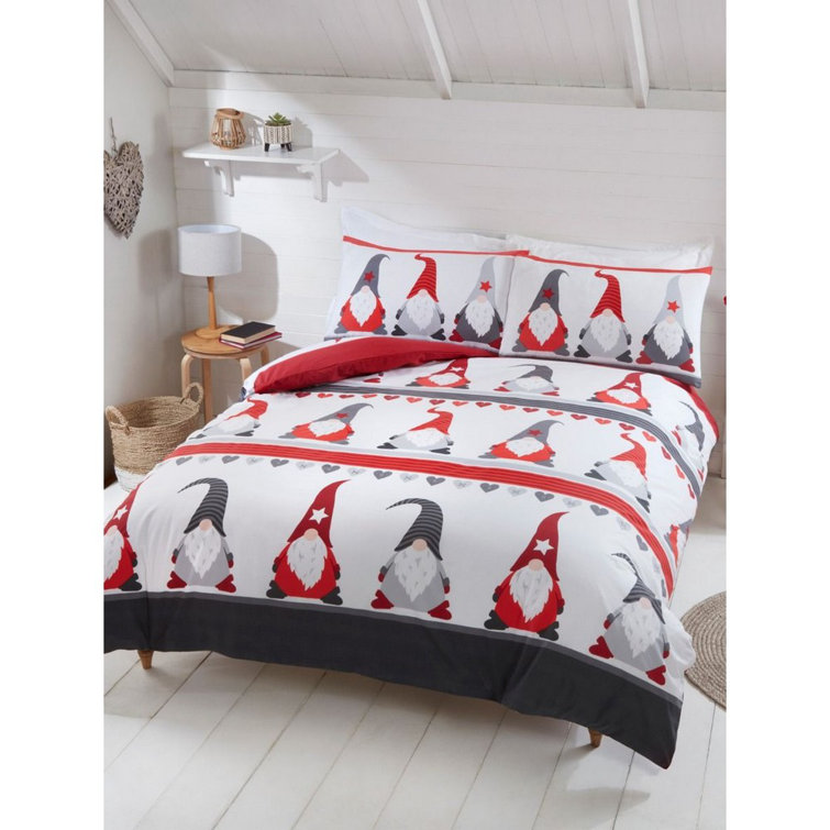 The Seasonal Aisle Gonk Christmas Duvet Cover Set | Wayfair.co.uk