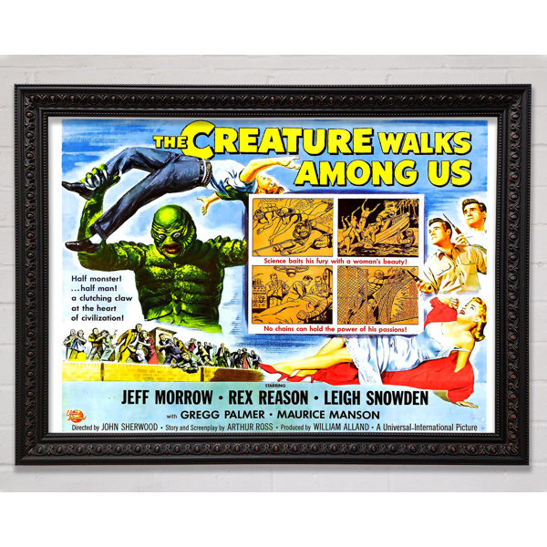 Happy Larry Creature Walks Among Us Poster 4 Framed Print | Wayfair.co.uk