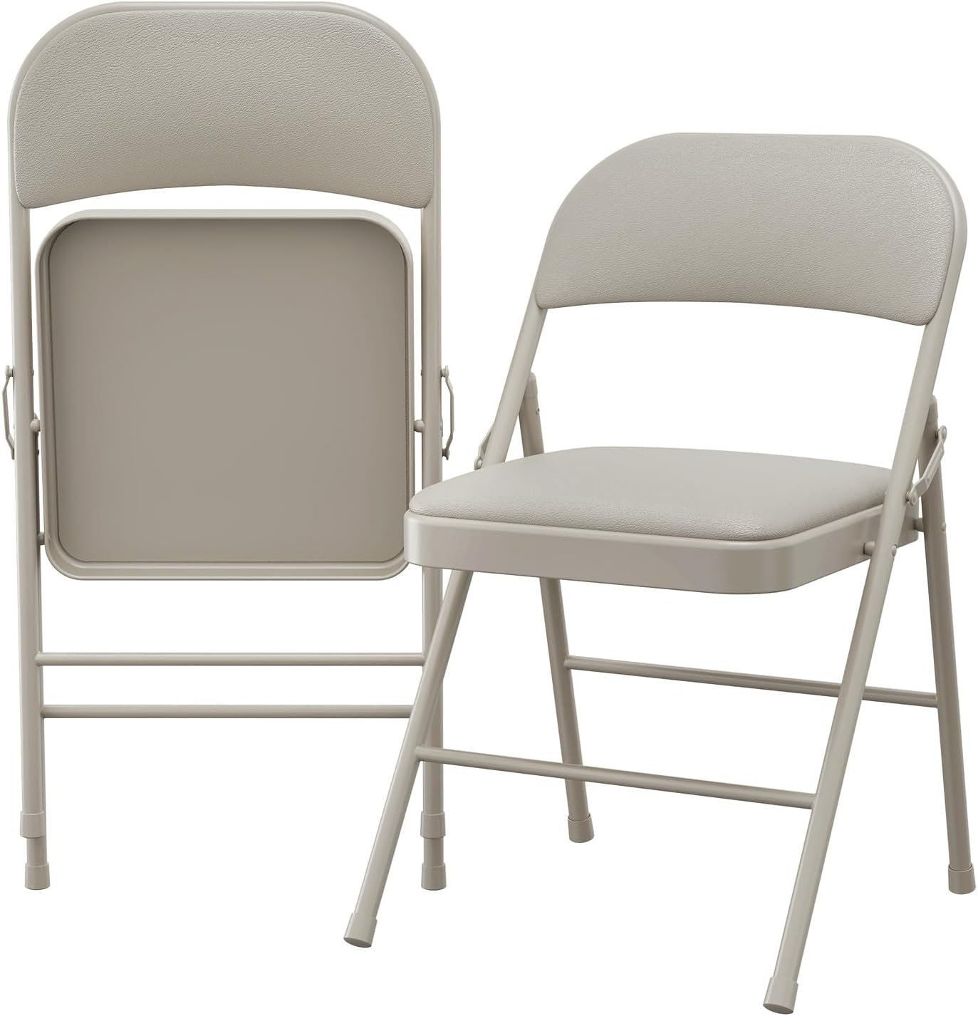 Latitude Run® Folding Chairs 2 Pack With Padded Cushion and Back ...