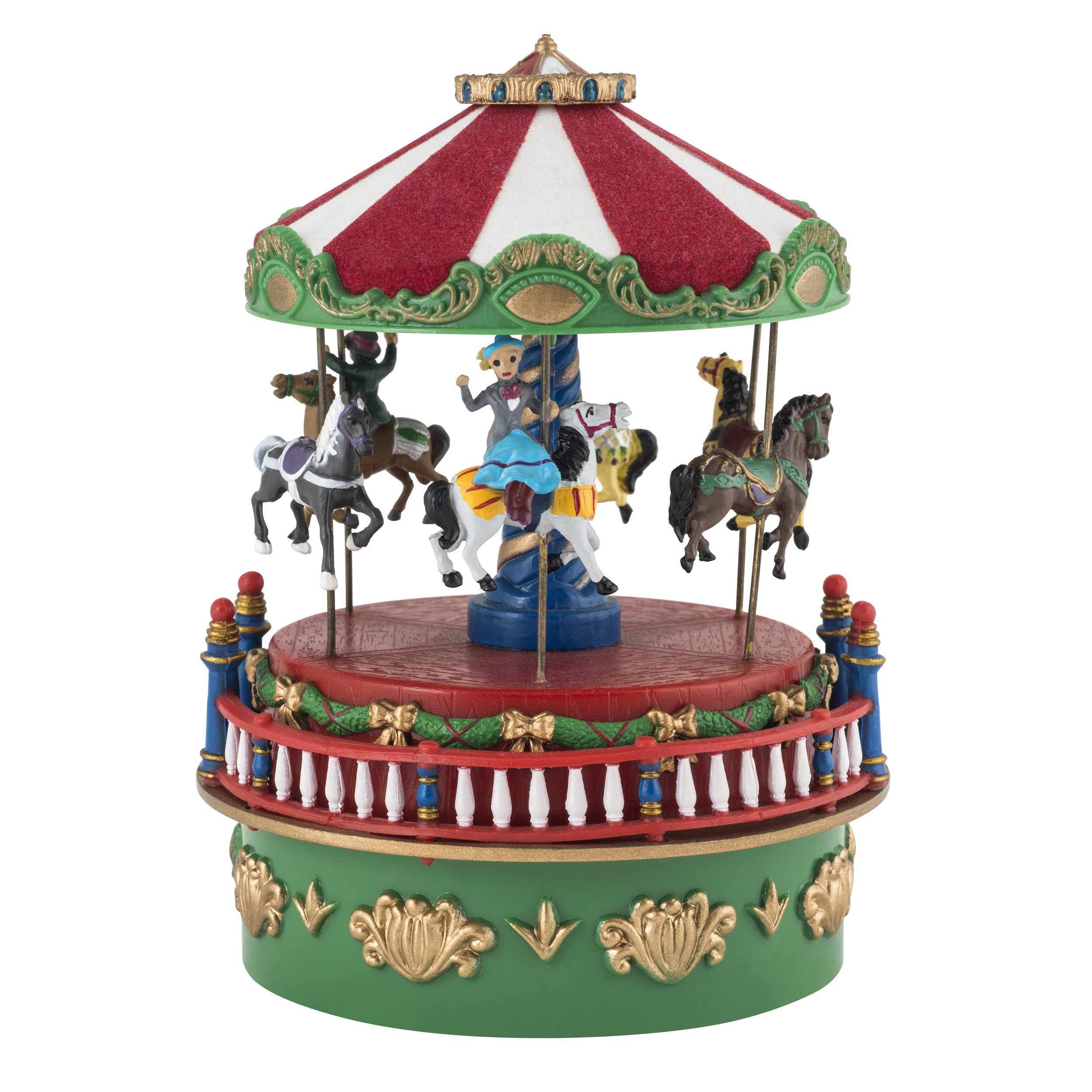 Mr. Christmas Magic of Christmas Mini Carnival Music Box - Carousel ...