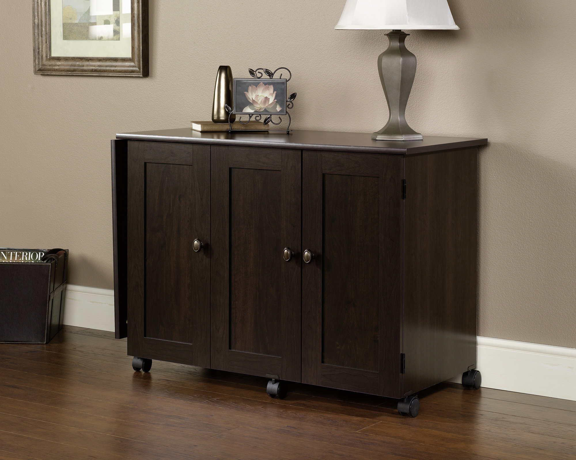 Sauder 40.079'' x 19.449'' Sewing Table with Wheels & Reviews - Wayfair ...