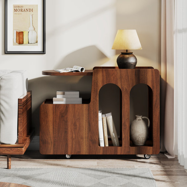 Ebern Designs Aadrith Wheel End Table | Wayfair