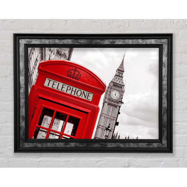 Rosalind Wheeler Big Ben Phone Box - Single Picture Frame Print ...